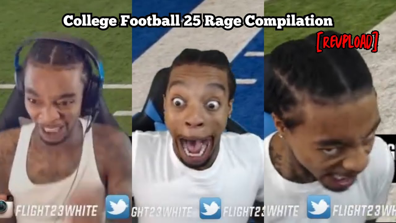 FlightReacts College Football 25 Rage Compilation | Try Not To Laugh ...