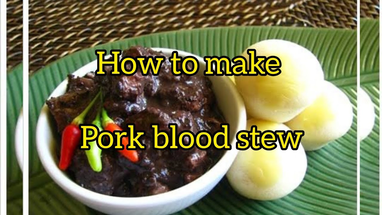 How to make pork blood stew | Secret of Pork Dinuguan - YouTube