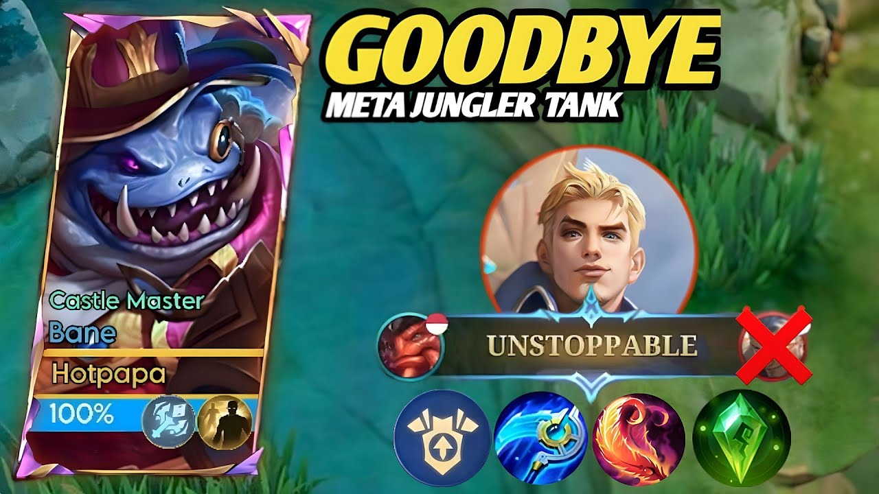 UNKILLABLE BANE BUILD MAGIC BROKEN META!! FREDRINN JUNGLER AUTO TIPIS ...