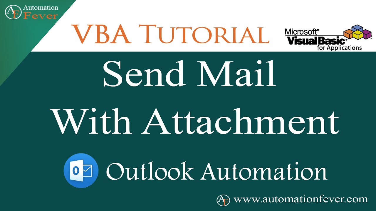Add Attachment In Mail Using Vba Vba Outlook Automation Excel Vba 7871
