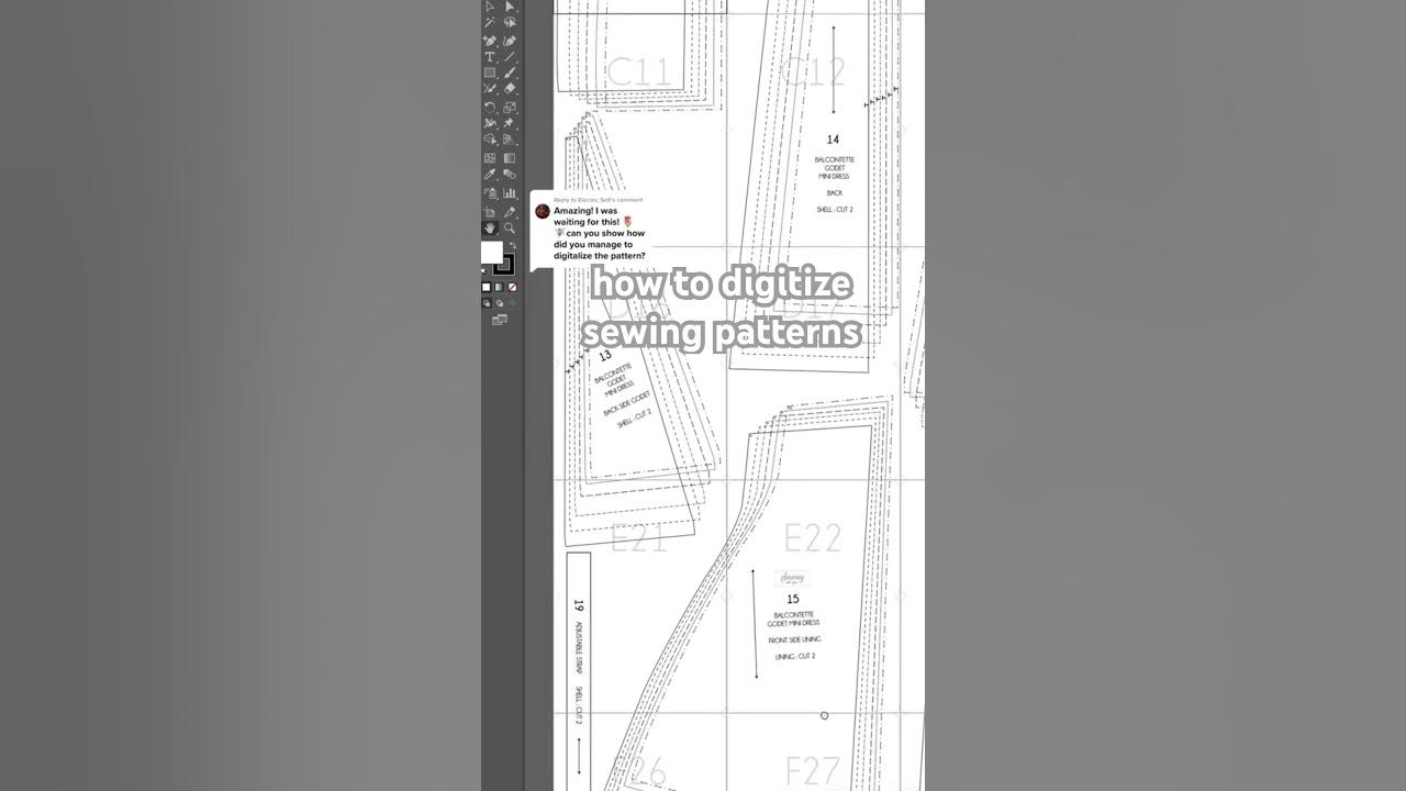 How to digitize sewing patterns #sewingtips #sewing #sewingpatterns # ...