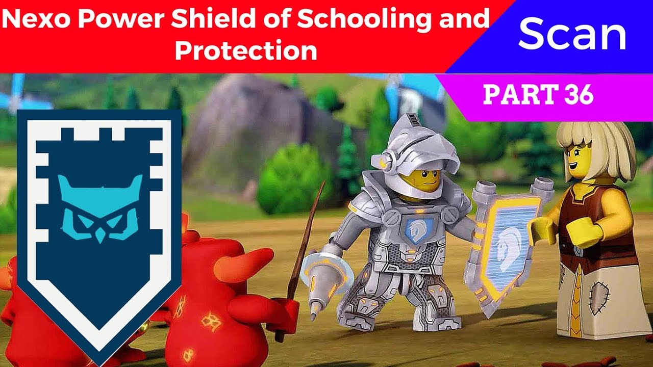 Lego Nexo Power Shield of Schooling and Protection part 36 - Scan and ...