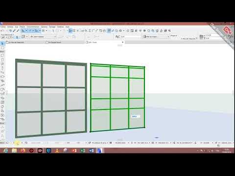MUR-RIDEAU , PARAMÉTRER ET MODÉLISER UN MUR-RIDEAU Partie 7 #Tuto_pour_debutant - YouTube