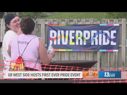 Grand Rapids westside hosts first-ever Pride event - YouTube