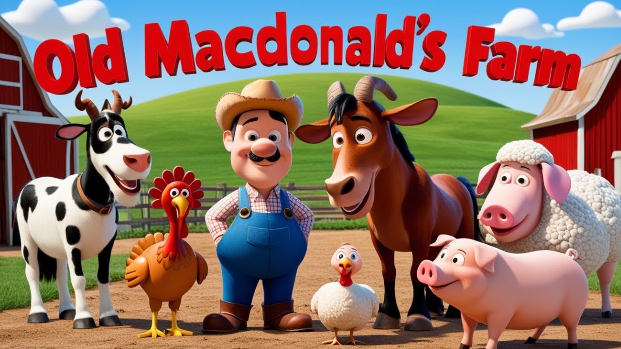 🎶 Old MacDonald’s Farm II Popular New Nursery Rhymes -Fun Animal ...
