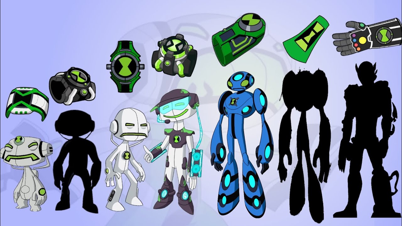 Echo Echo forms with different omnitrix | Ben 10 coloring - YouTube
