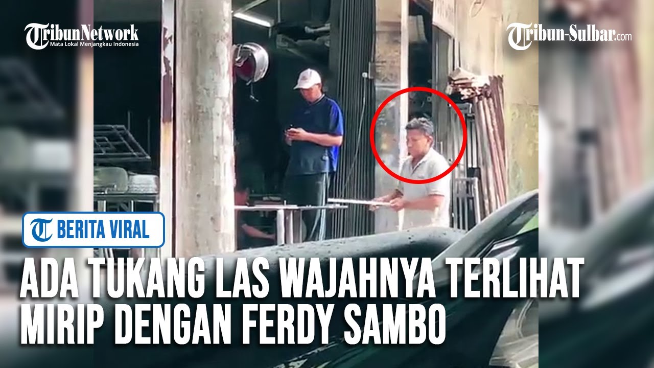BIKIN HEBOH, Ada Tukang Las Wajahnya Terlihat Mirip dengan Ferdy Sambo - YouTube