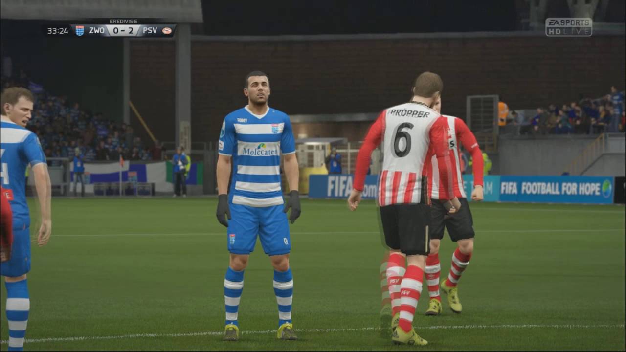 FIFA 16 Wedstrijd van de week #2 PEC Zwolle PSV! - YouTube