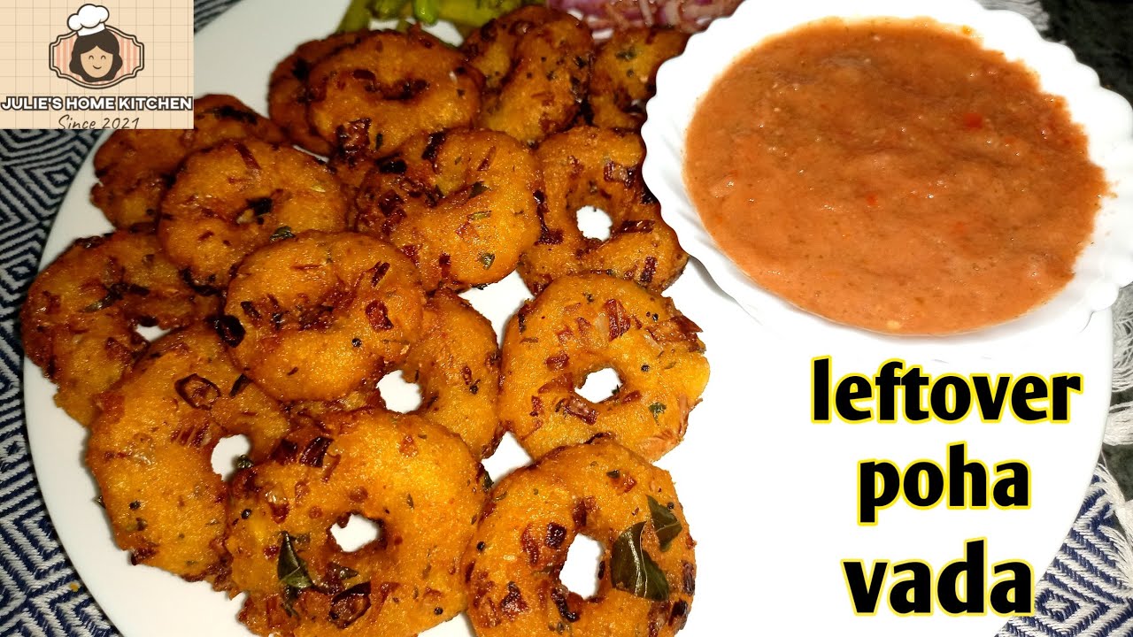 Leftover Poha Vada Recipe💯 || quick evening snack😍 || easiest recipe ...