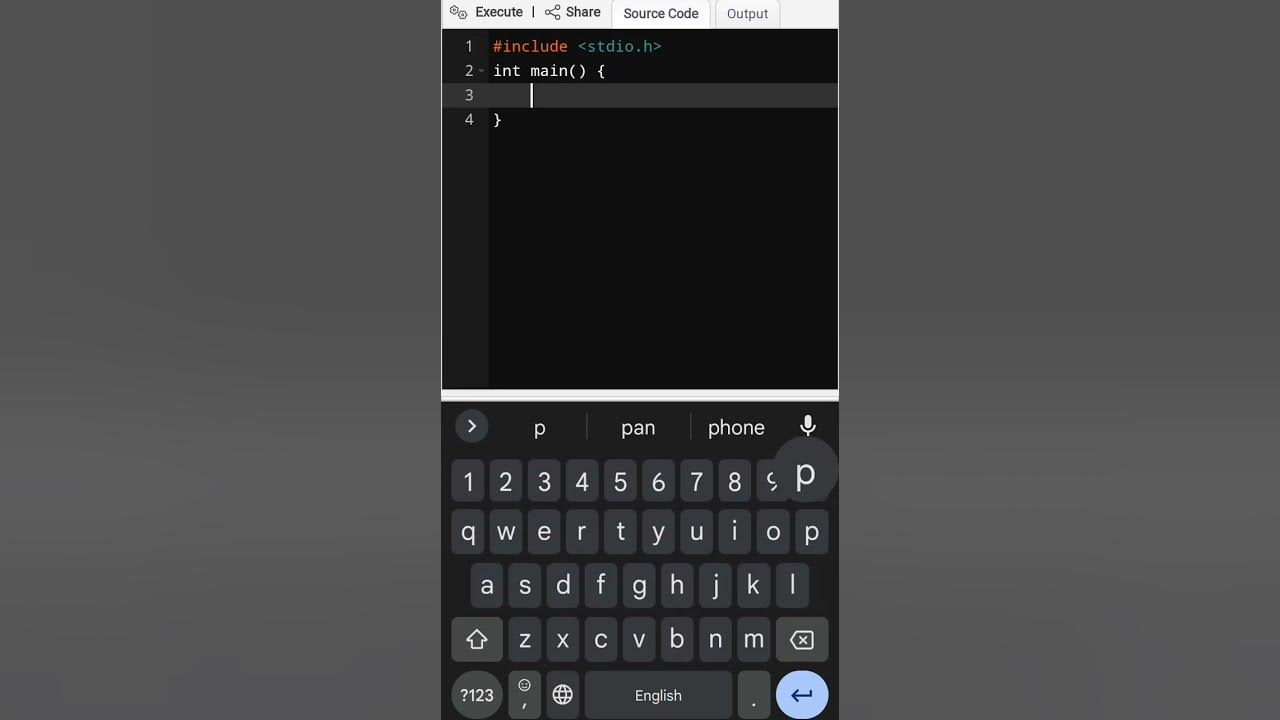 C Hello World Program Coding On Mobile Hello World Program C Tutorial Codeontrend C