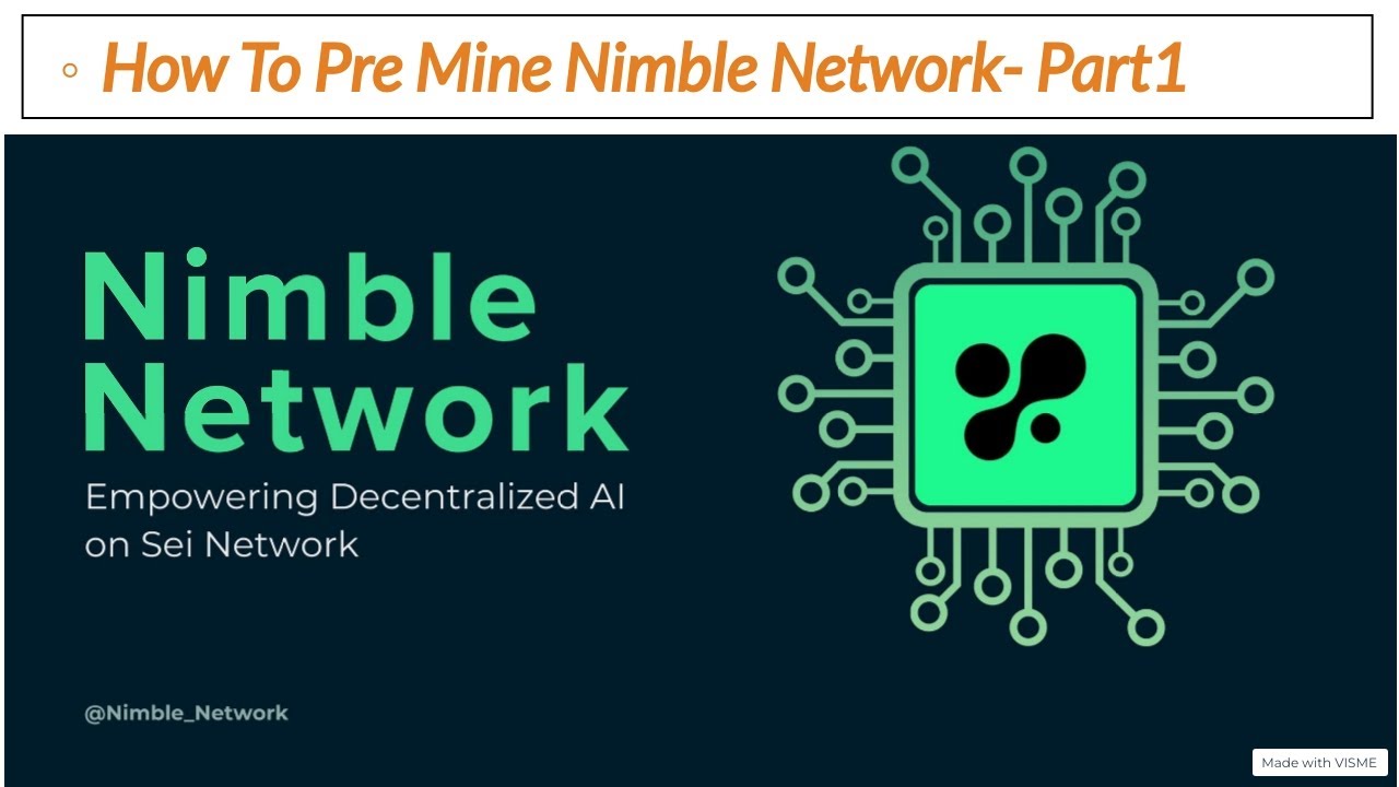 How to Pre Mine Nimble Network- Part1 - YouTube