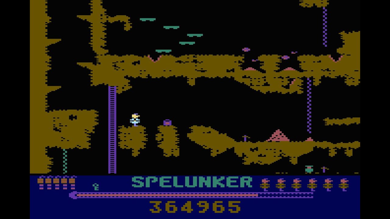 Atari 8-Bit Long Play, Spelunker (Part 2 of ?) - YouTube
