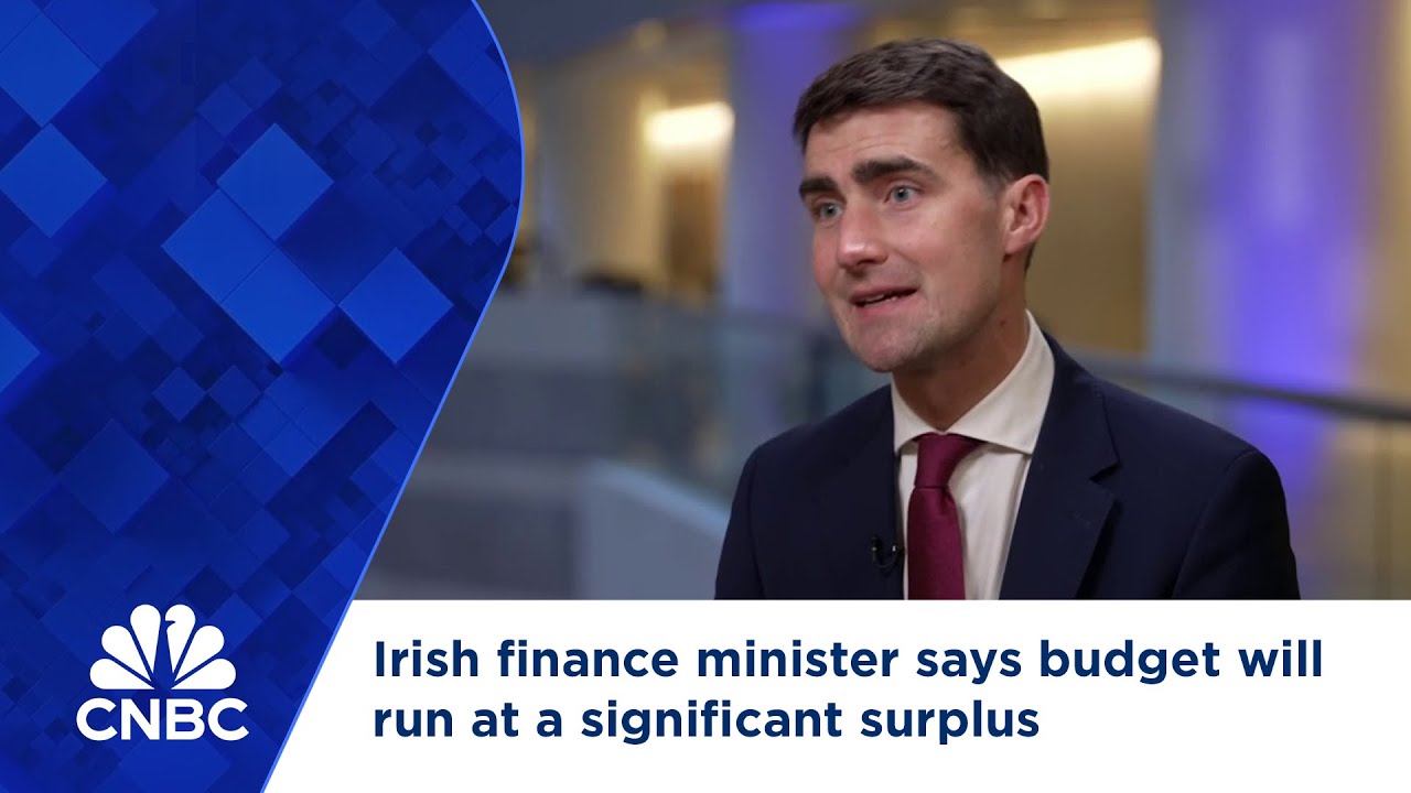 Irish finance minister says budget will run at a significant surplus ...