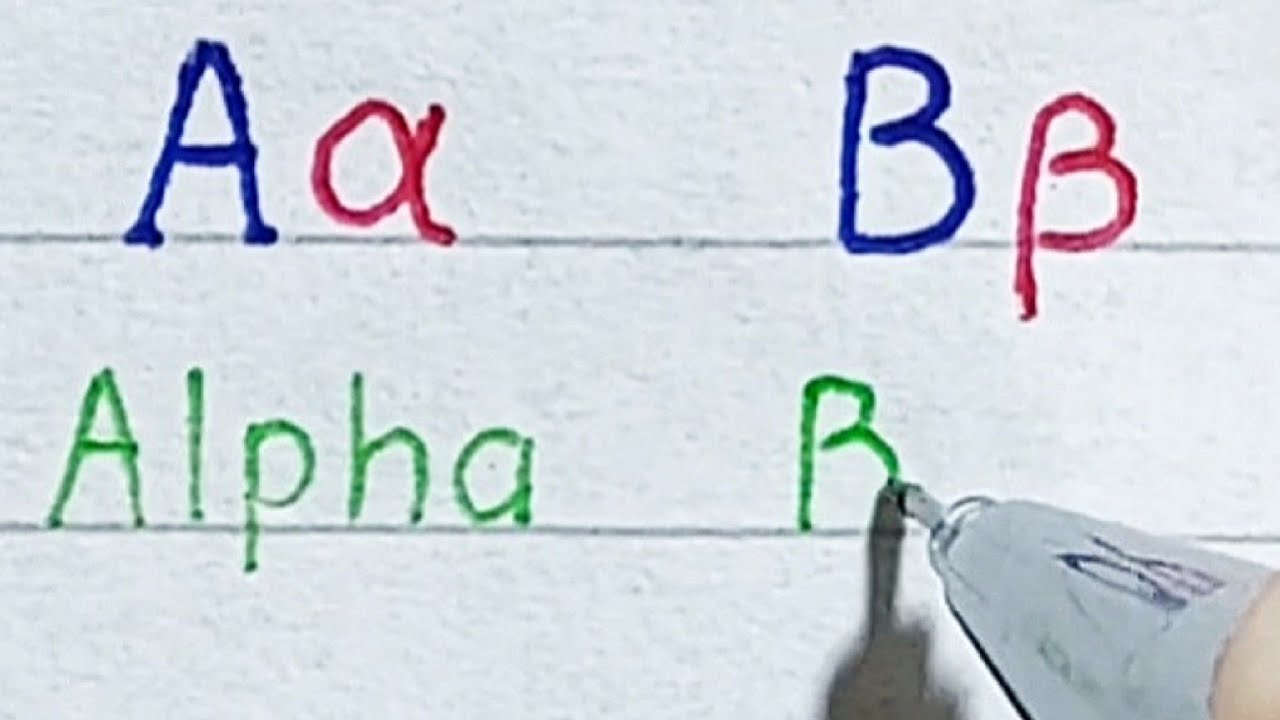 HOW TO WRITE GREEK ALPHABETS A to Ω | WRITING PRACTICE | NEAT ...