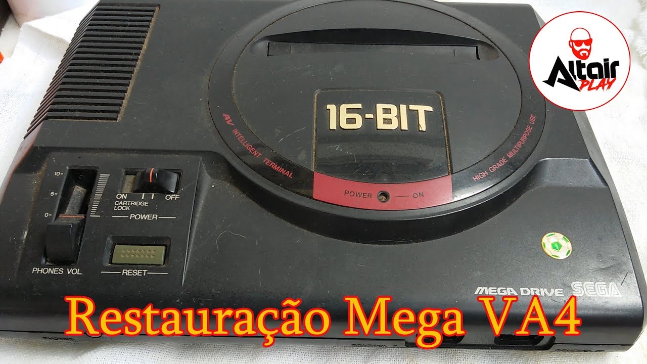 RESTAURAÇÃO MEGA DRIVE VA4 QUE VENDI PARA UM INSCRITO DO CANAL - YouTube