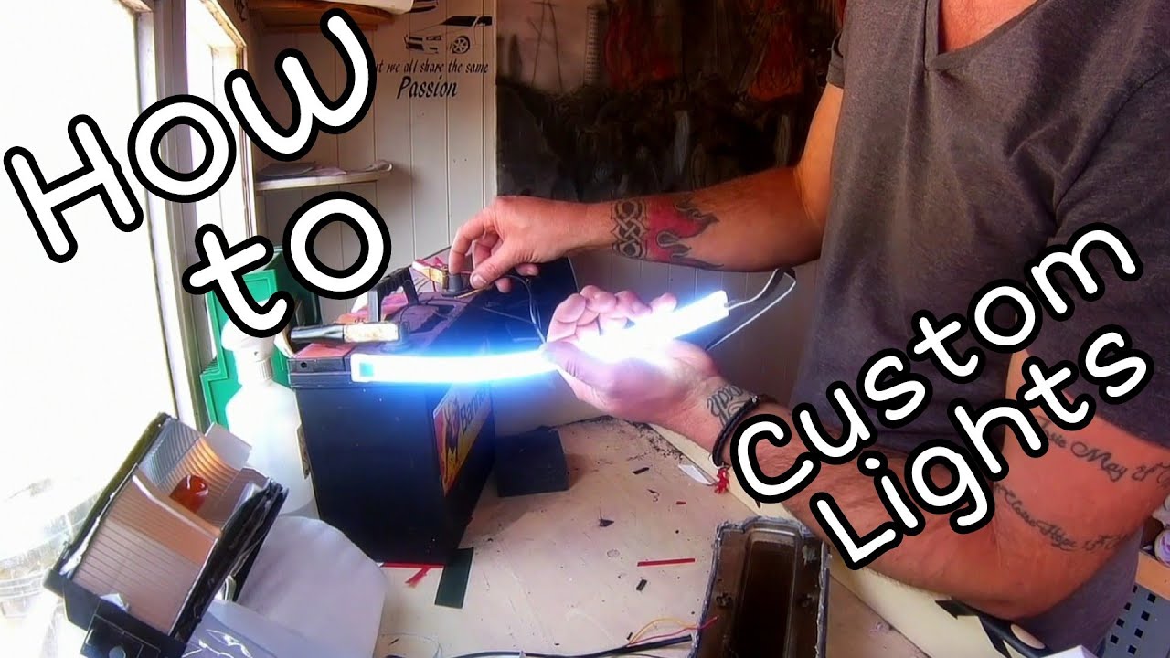 How to make custom rear lights. LED twin tail lights for the 350z ...