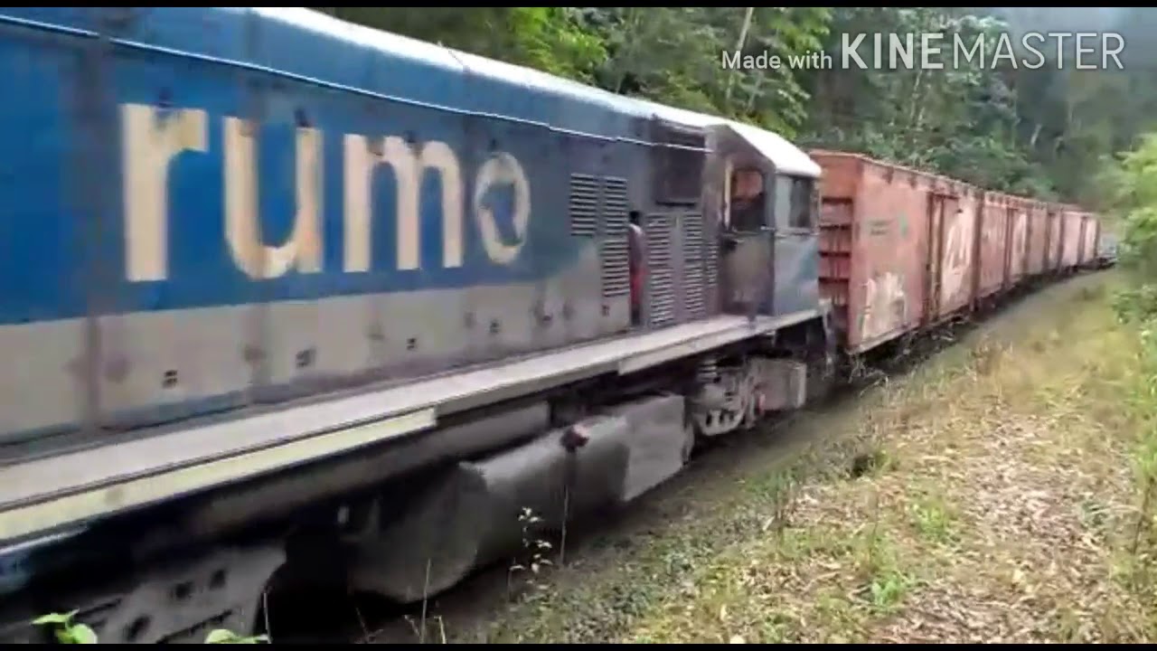 Trem saindo da estação de Rio Natal - YouTube