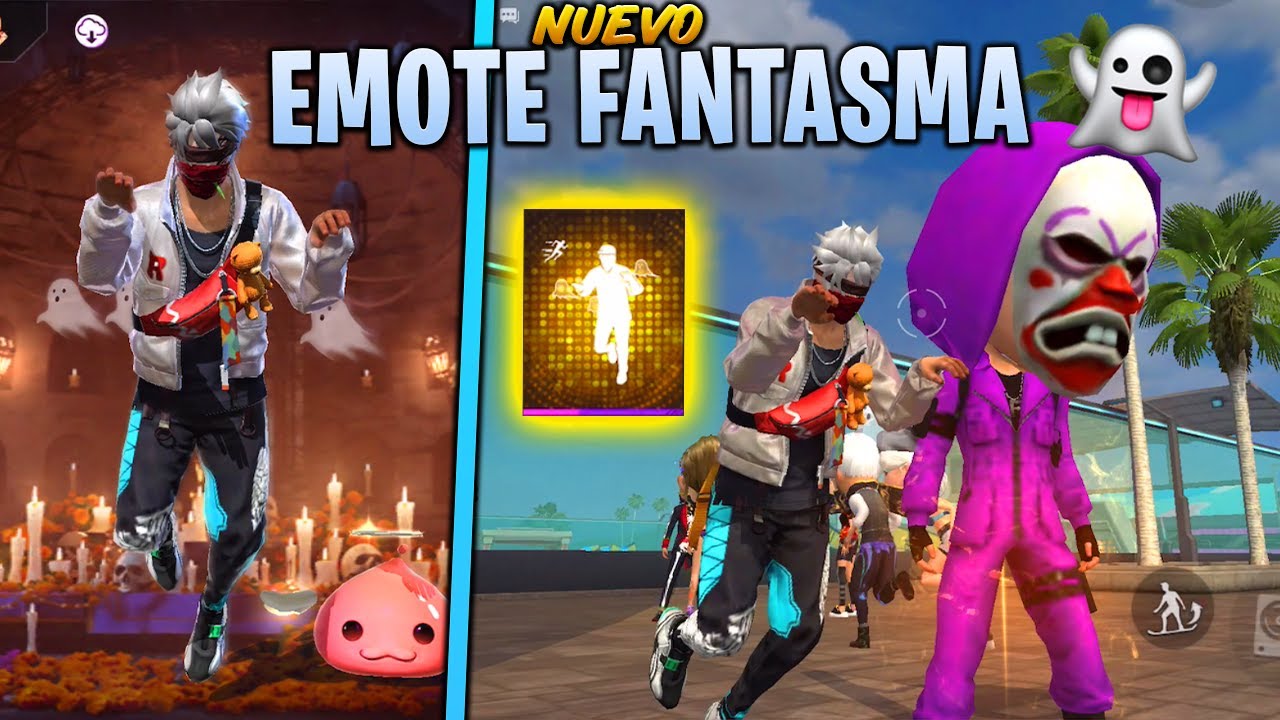 SACANDO EL NUEVO EMOTE FANTASMA en FREE FIRE!! 👻🔥😱 - YouTube