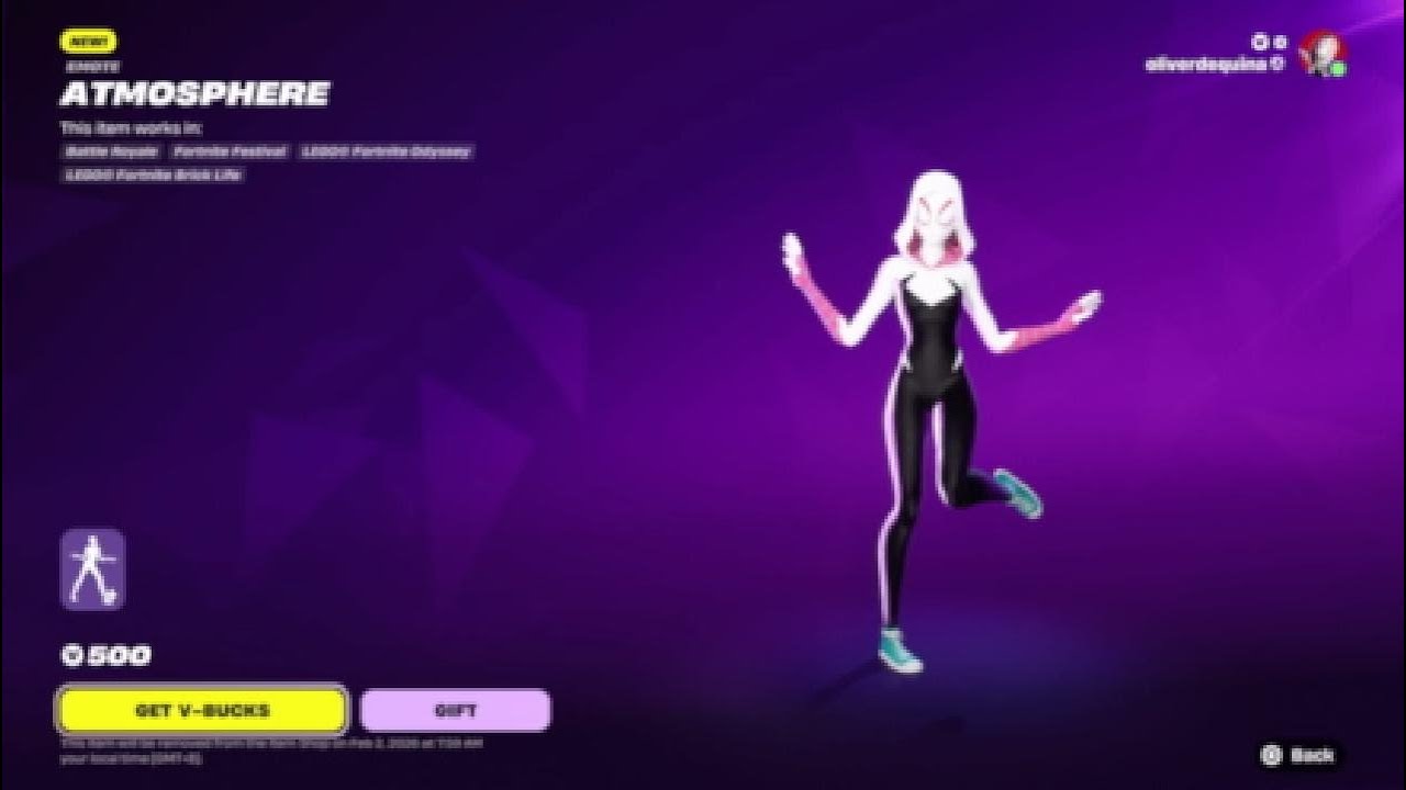 NEW Atmosphere Emote - Fortnite Item Shop January 30, 2026 - YouTube