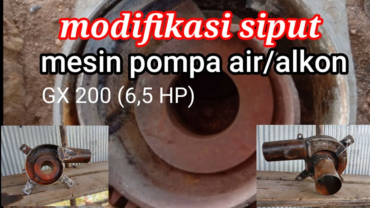 Tutorial.!! Modifikasi siput mesin pompa/Alkon tanpa memakai tabung ...