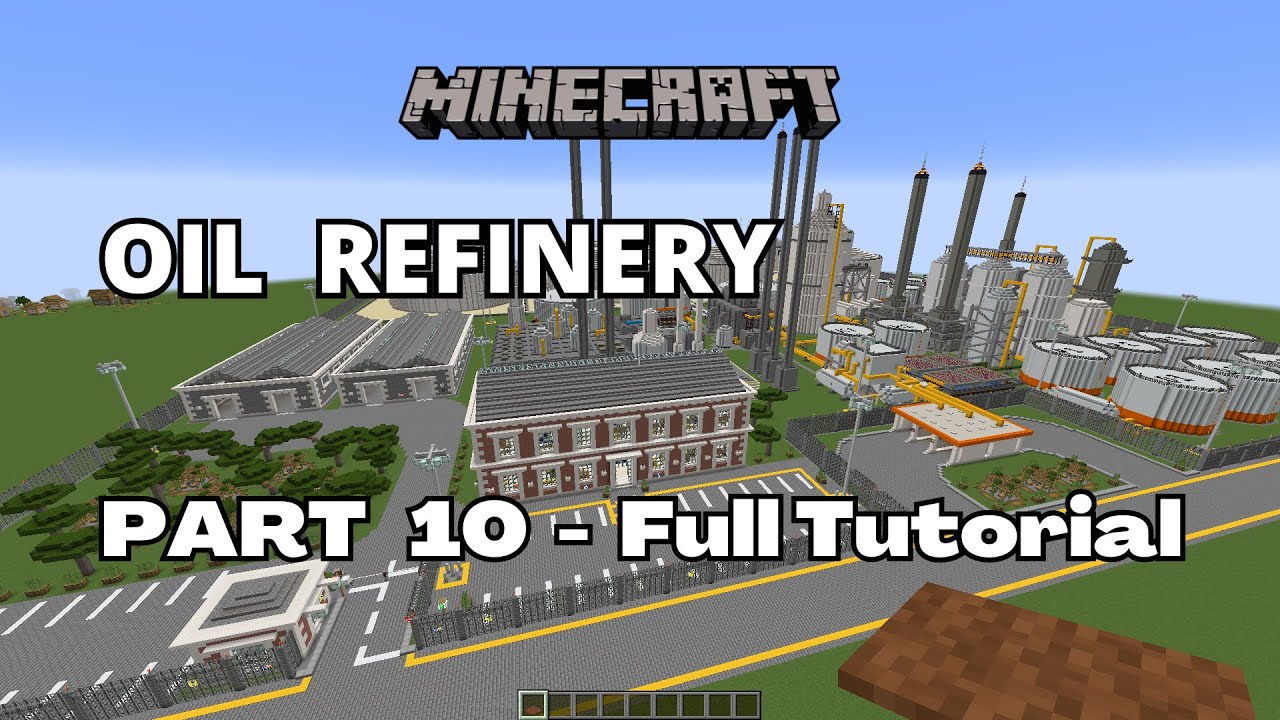 How to build an Oil Refinery in Minecraft - Part 10 - YouTube