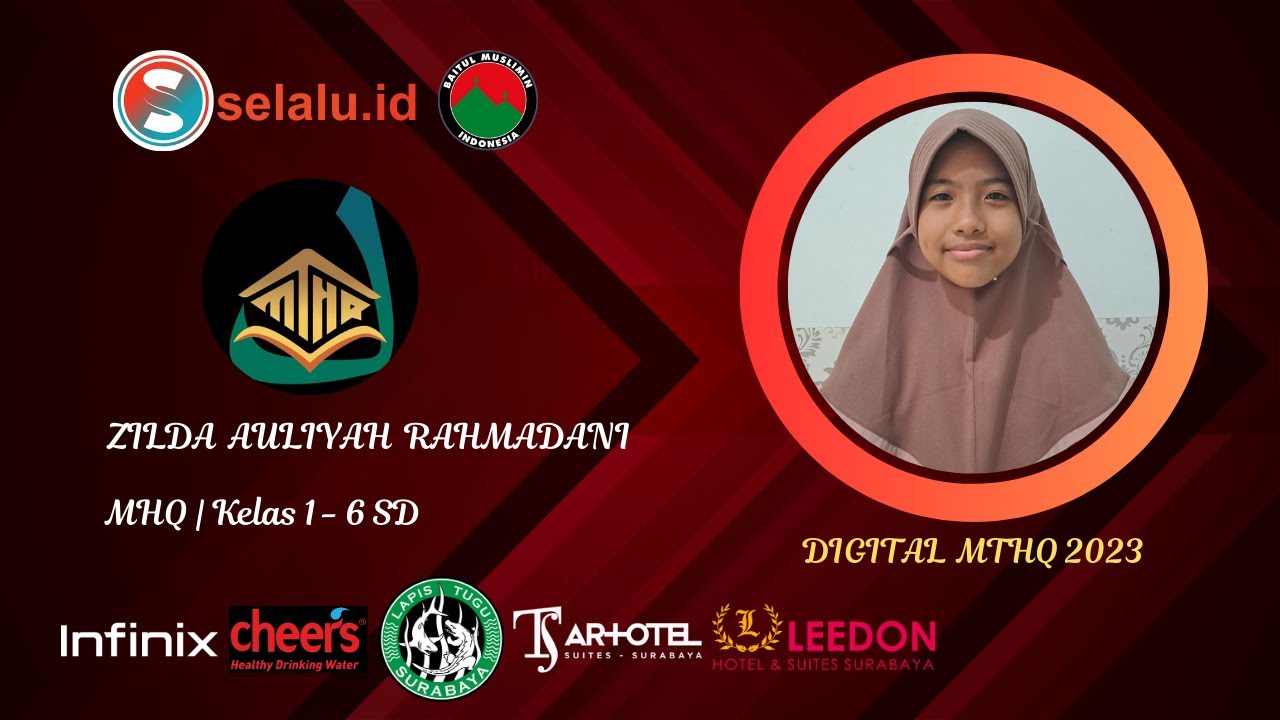 ZILDA AULIYAH RAHMADANI - MHQ | Kelas 1 - 6 SD - YouTube