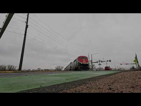 Amtrak Front Range Special at Jay Road - Boulder - Demo Train for Front Range Rail - YouTube