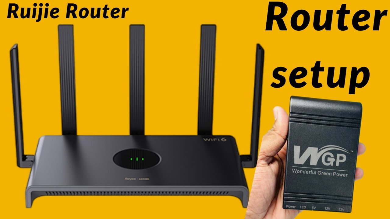 Ruijie RG EW1300G Router Setup 2024 - YouTube