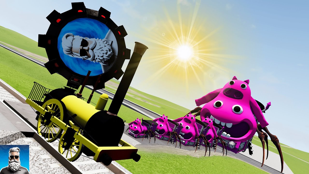 Big & Small🔫Chef Pigster Choo Choo Cars VS Planet Class Locomotive And ...