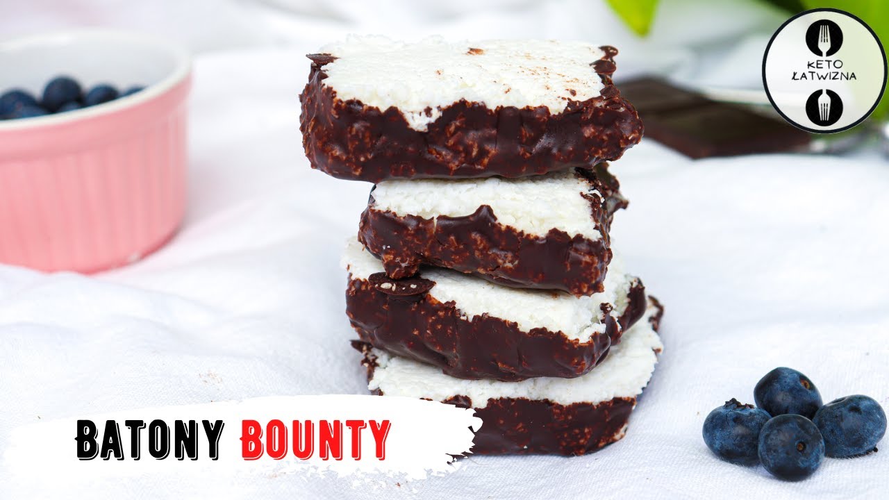 Przepis batony BOUNTY, lepsze niż oryginalne i BEZ CUKRU ! Keto ...