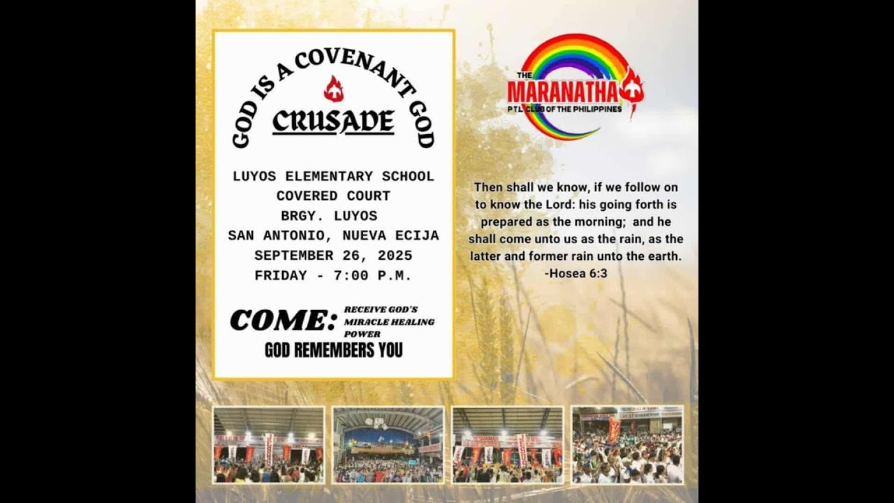 Healing Crusade @ Brgy. Luyos, San Antonio, Nueva Ecija 09-26-2025 ...
