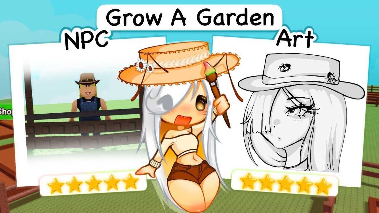 Drawing Grow A Garden NPCs in Speed Draw🎨 - YouTube