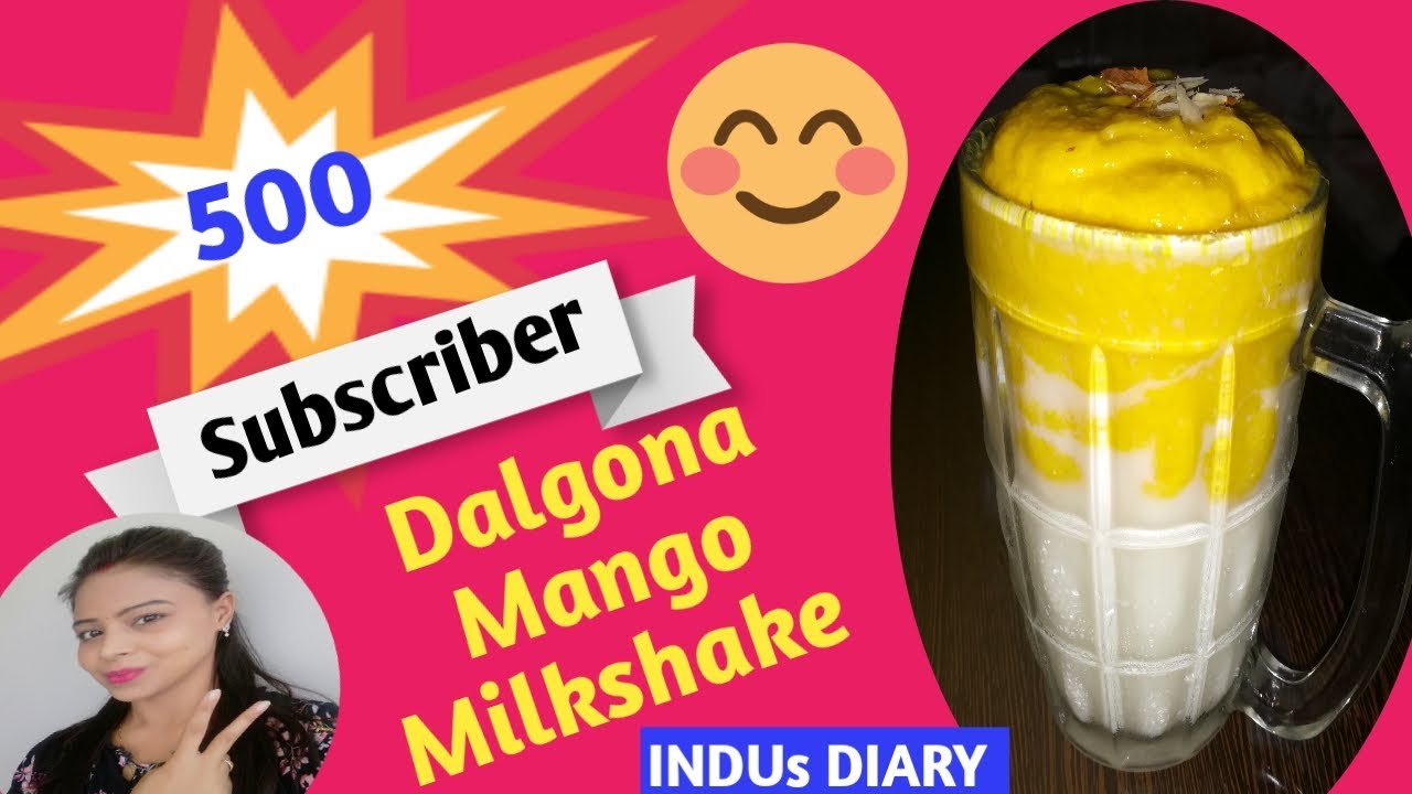 Dalgona Mango Milk Shake - YouTube