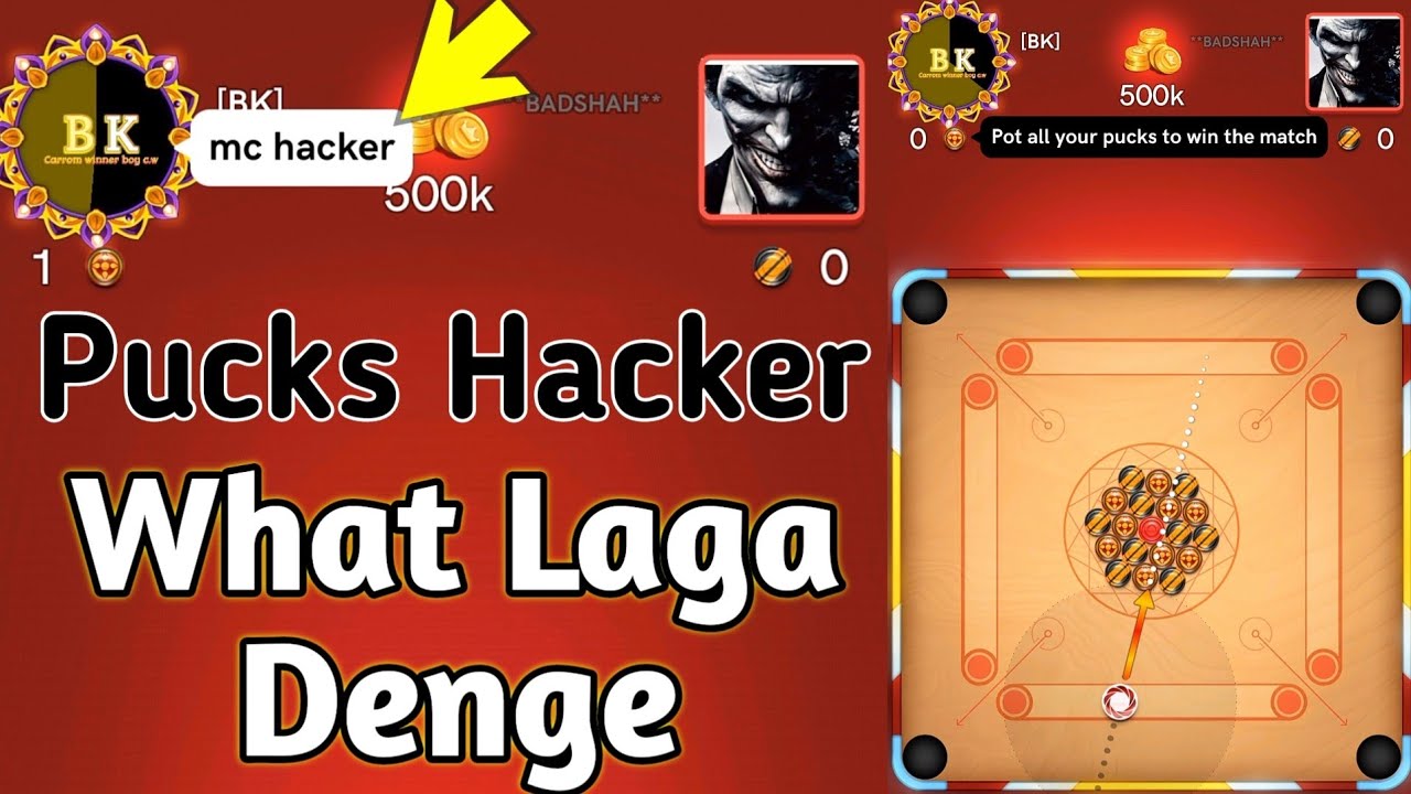 💥 Bk V/S Hacker 😂 The Power of Fair Player Bk Carrom Pool 💥 - YouTube
