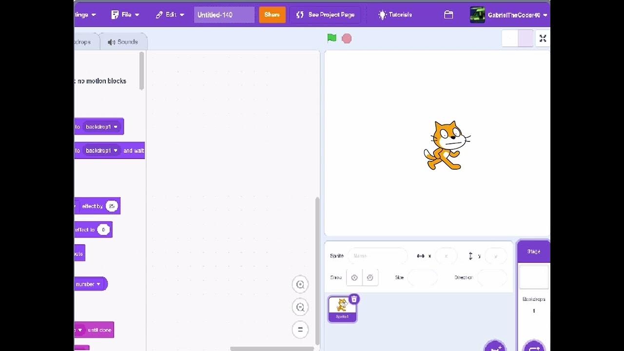 When you delete the scratch cat sprite - YouTube