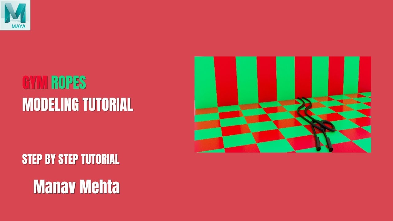 Gym Ropes Modeling Tutorial in 3D Maya | 3 Min | Let's Animate #166 ...