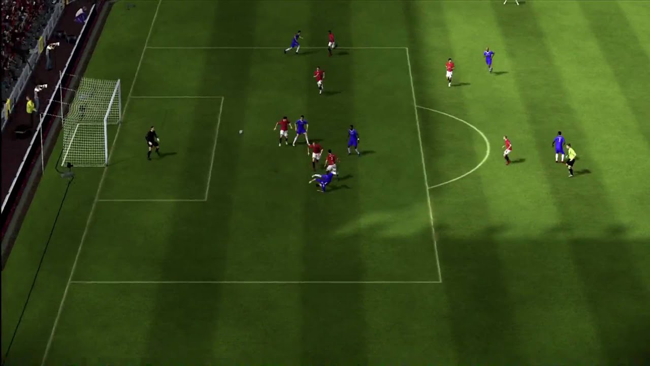 Manchester United - Chelsea Bicycle kick Fifa 09 - YouTube