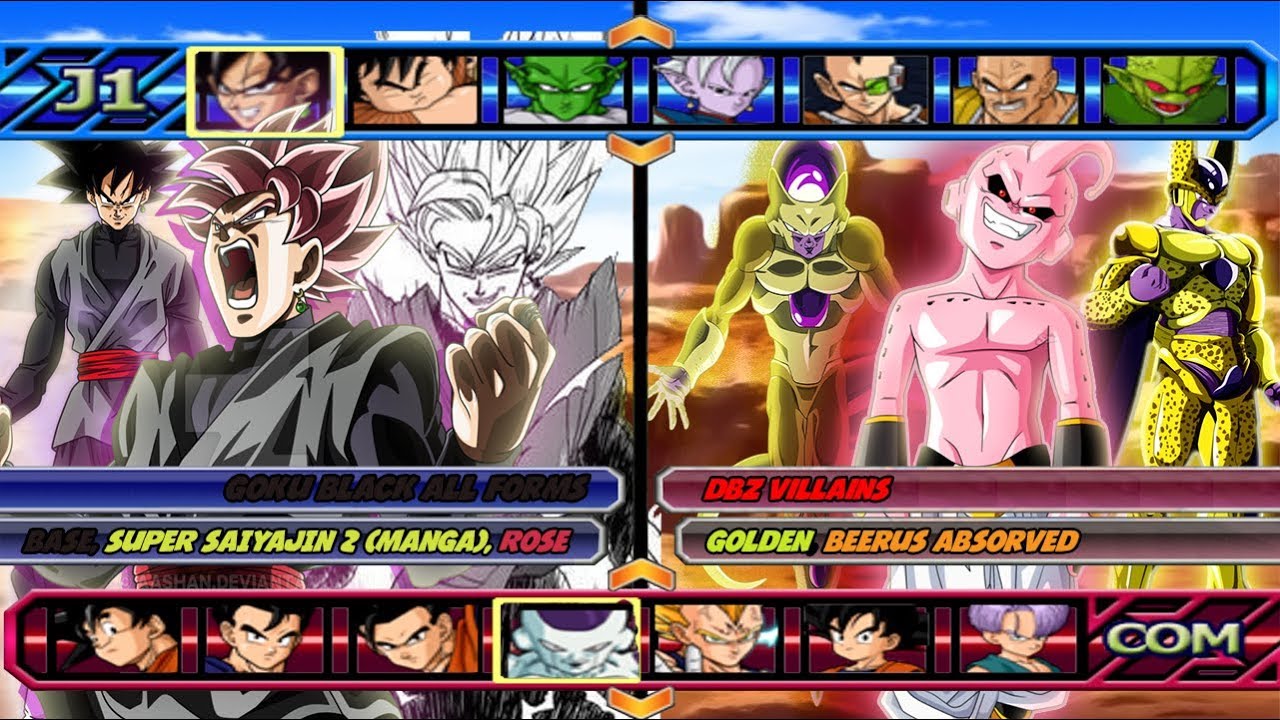 Goku Black All Form's vs DBZ Villains - YouTube