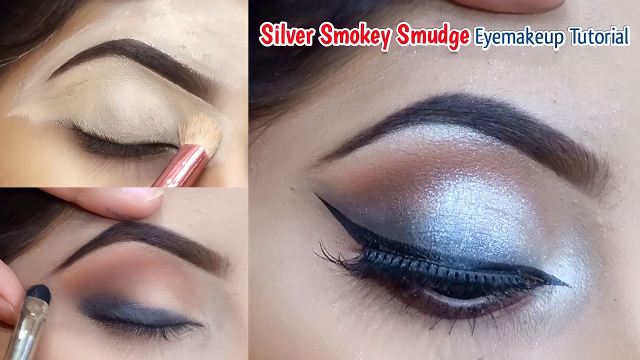 TRY THIS!! Easy 5 Minute Smokey Eye Trick | Black & Silver Smokey ...