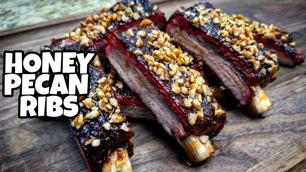 Honey Pecan Smoked Ribs - Smoked Ribs Recipe - YouTube