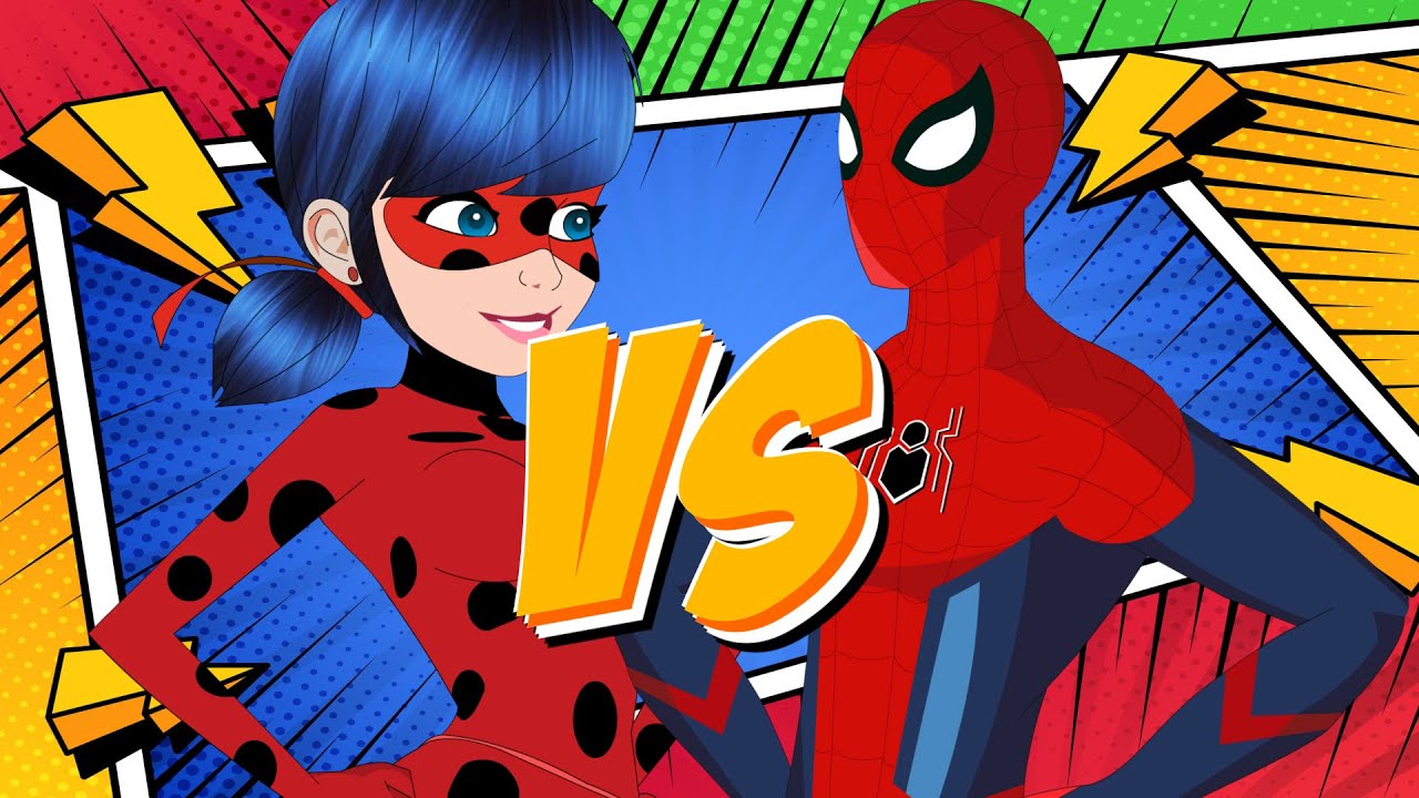 Ladybug vs Spiderman - una épica batalla de habilidades - YouTube