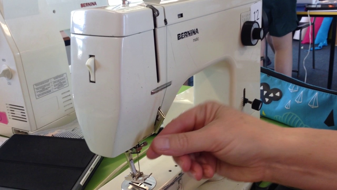 How to thread top part of machine - YouTube