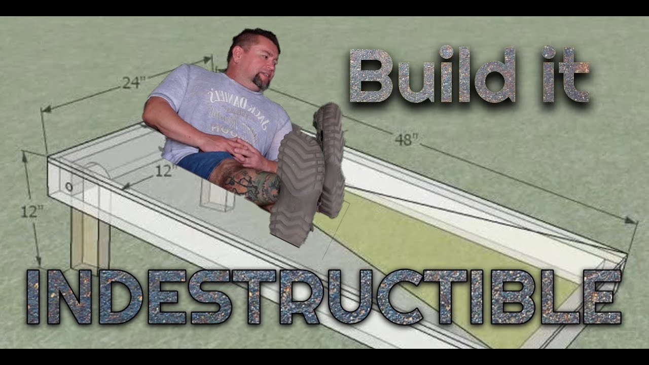 DIY - Ultimate Indestructible Cornhole Table - YouTube