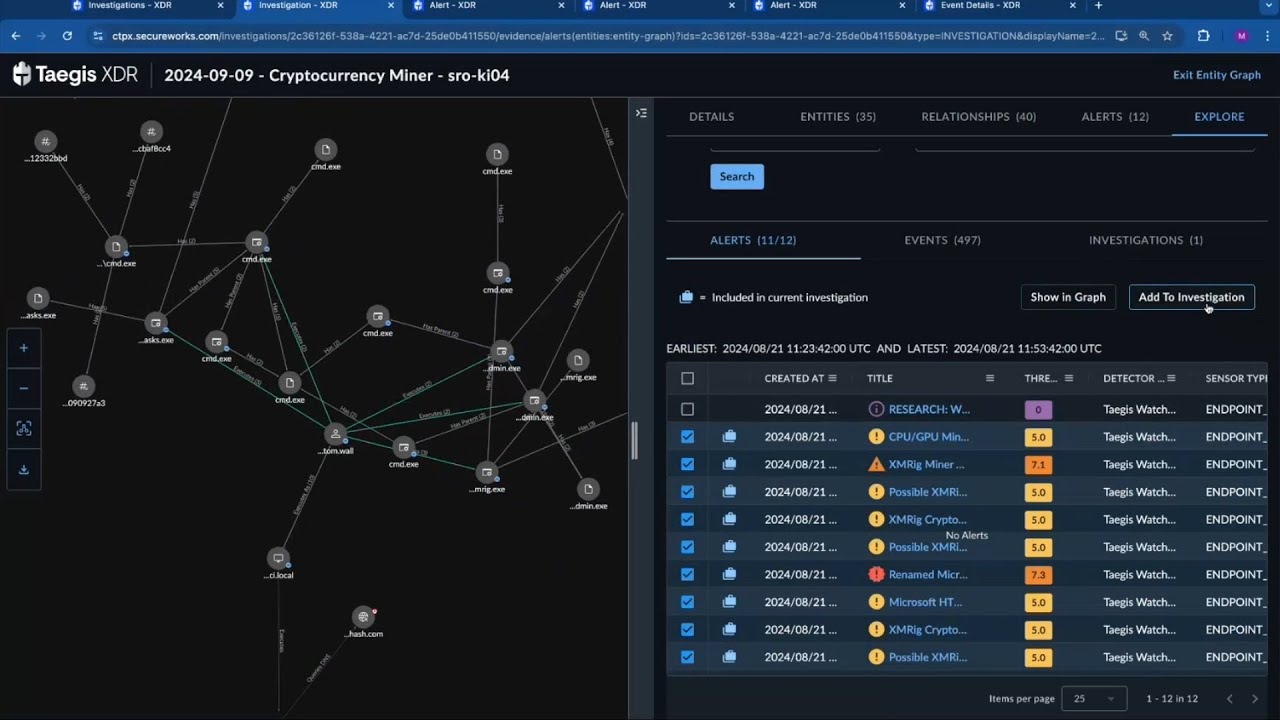 Secureworks Taegis XDR Entity Graph Demo - YouTube