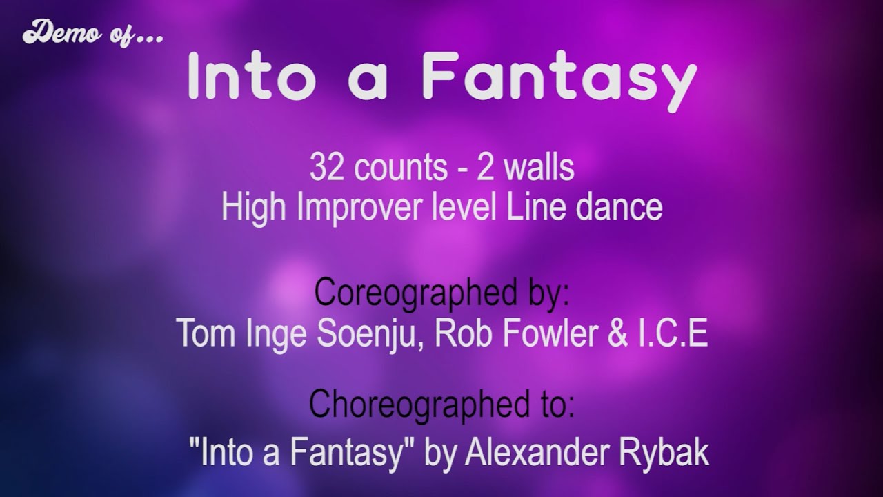 Into a Fantasy - Line Dance Demo - YouTube
