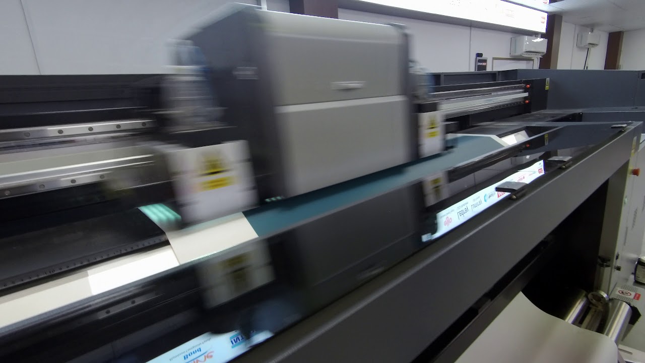 JHF Vista UV Printer Roll to Roll V300 - YouTube