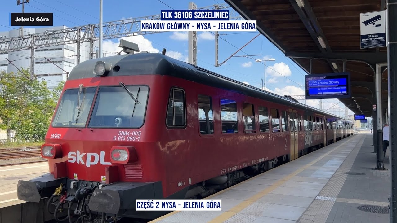 Pociąg Train Zug TLK 36106 SZCZELINIEC Kraków Główny - Jelenia Góra ...