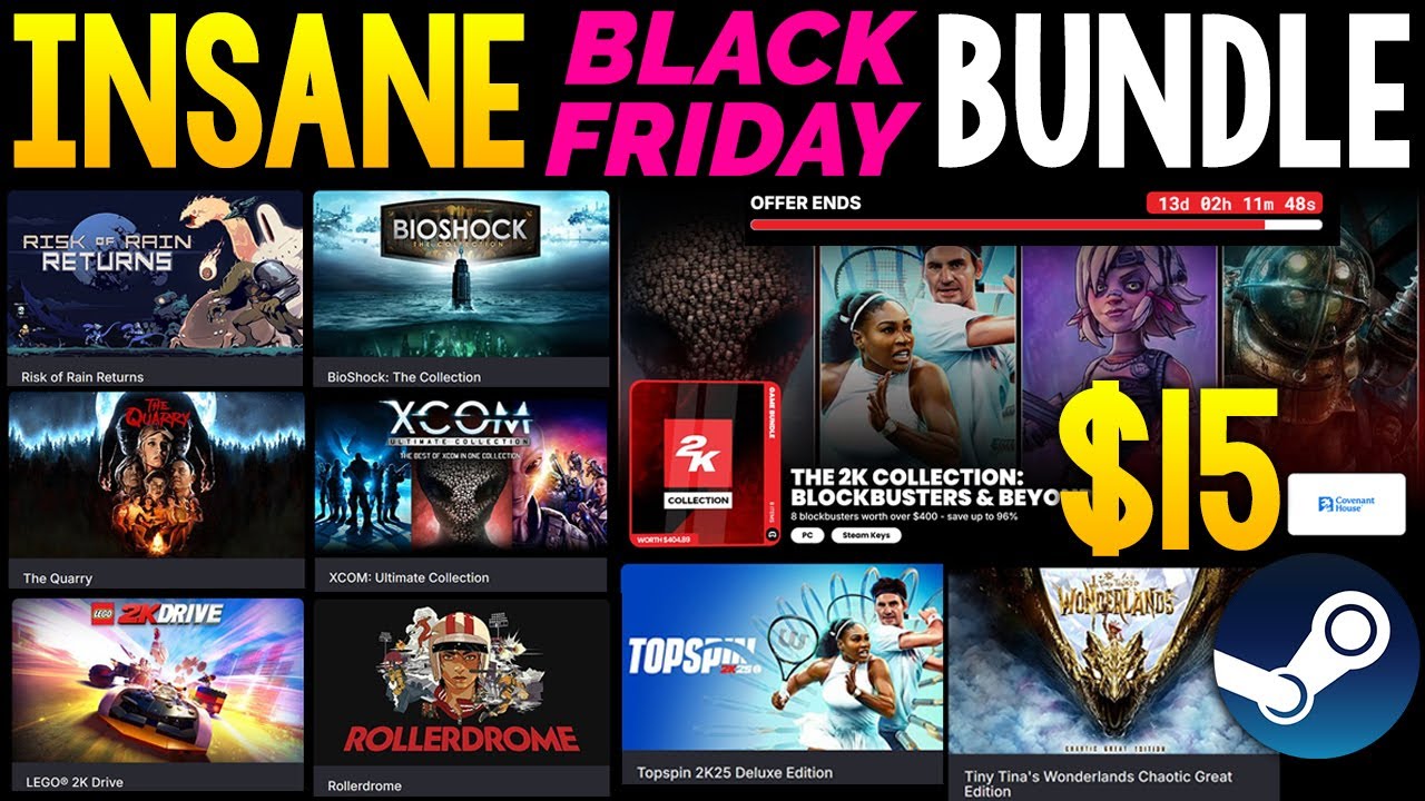 INSANE BLACK FRIDAY STEAM GAME BUNDLE - 12 GAMES FOR $15 + MORE Black ...