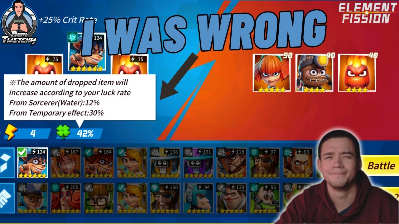 Luck Stat EXPLAINED In Element Fission - YouTube