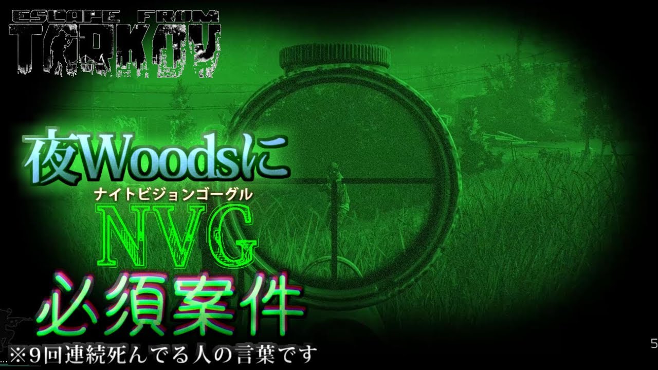 【EFT】#20 夜WoodsにNVGは必須案件!? ゆっくり実況 - YouTube